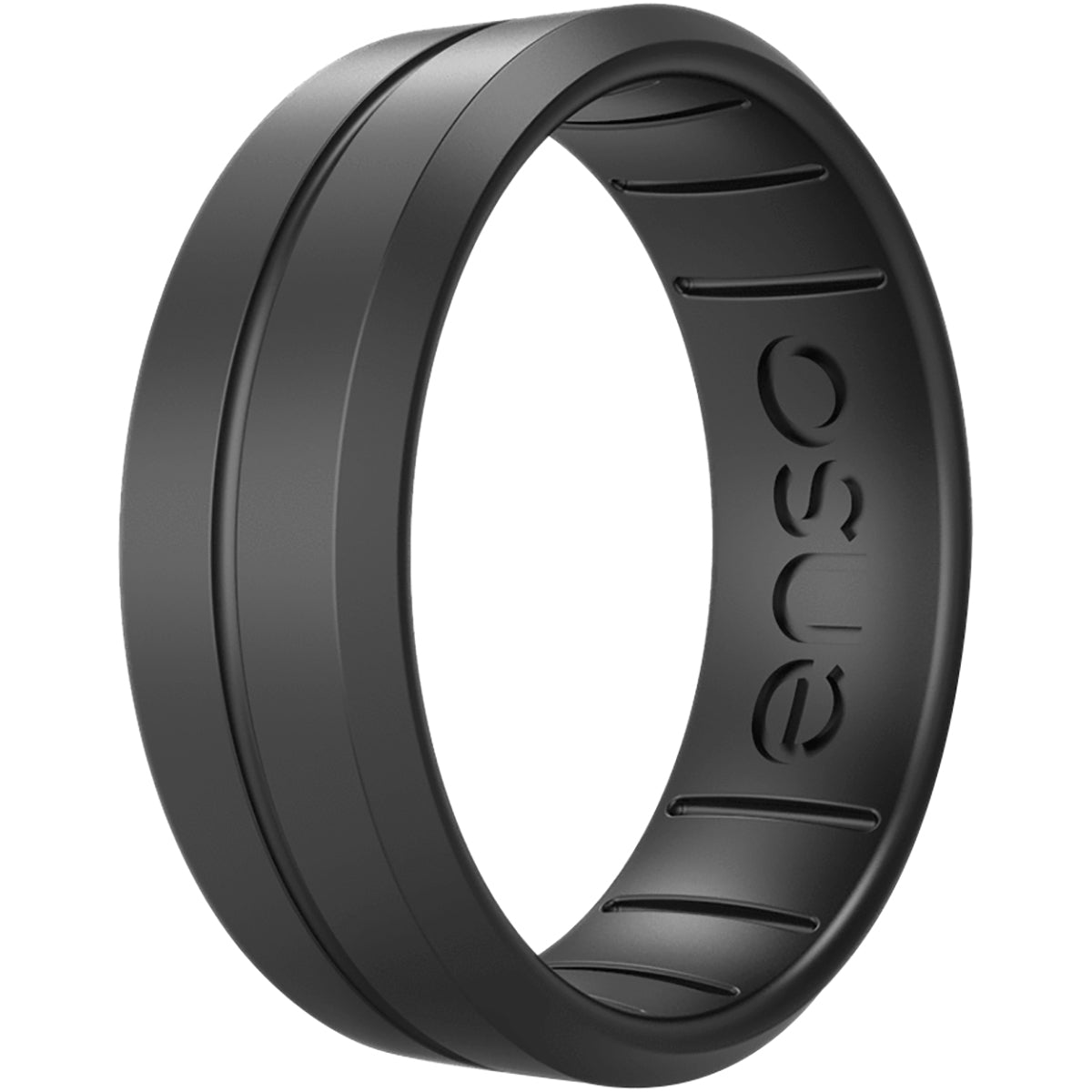 Enso Rings Classic Contour Elements Series Silicone Ring - Black Pearl ...