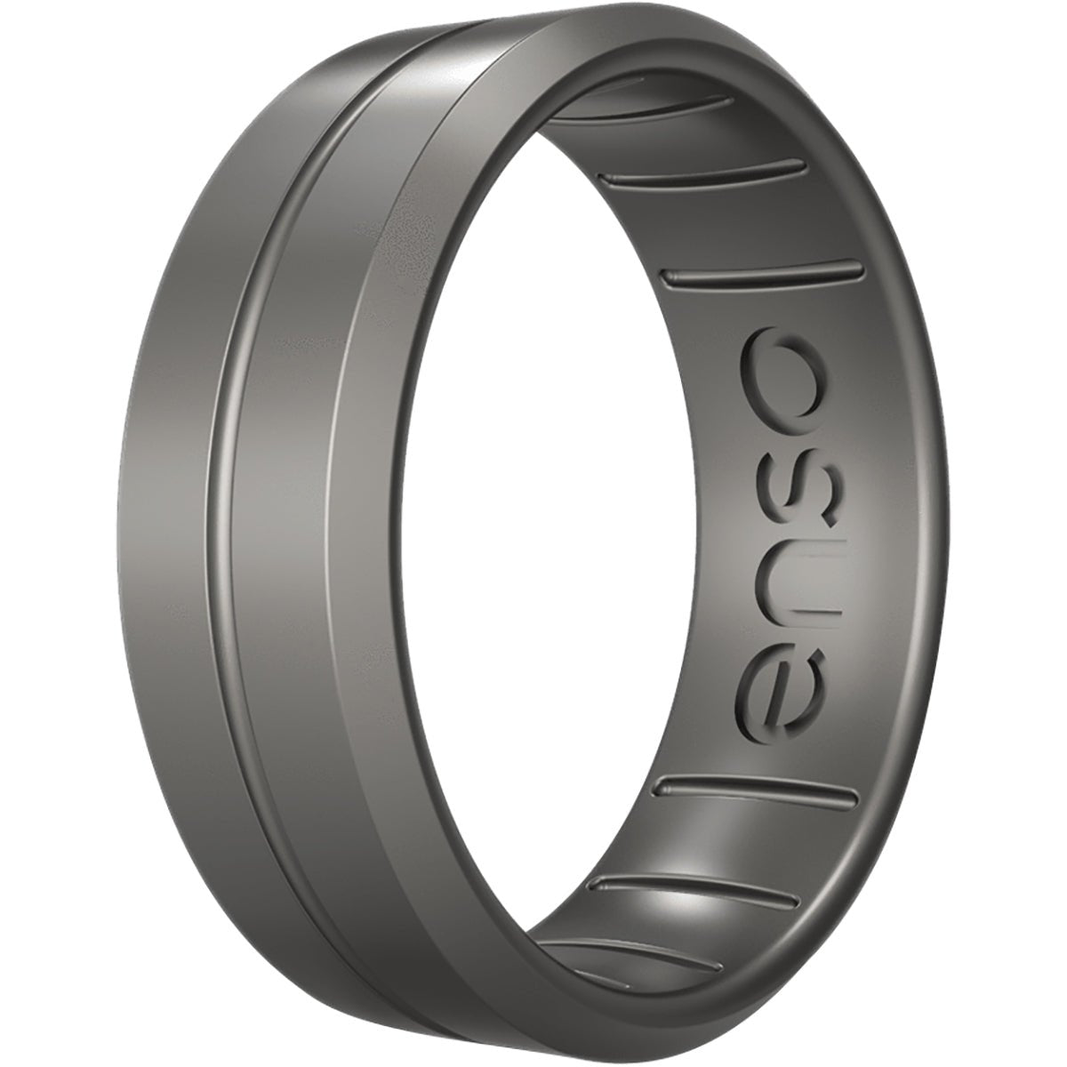 Enso Rings Classic Contour Elements Series Silicone Ring - Platinum ...