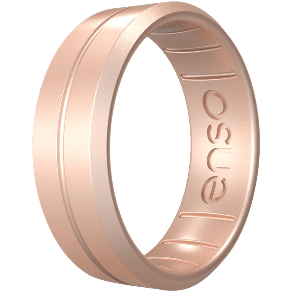 Enso Rings Classic Contour Elements Series Silicone Ring - Rose Gold ...