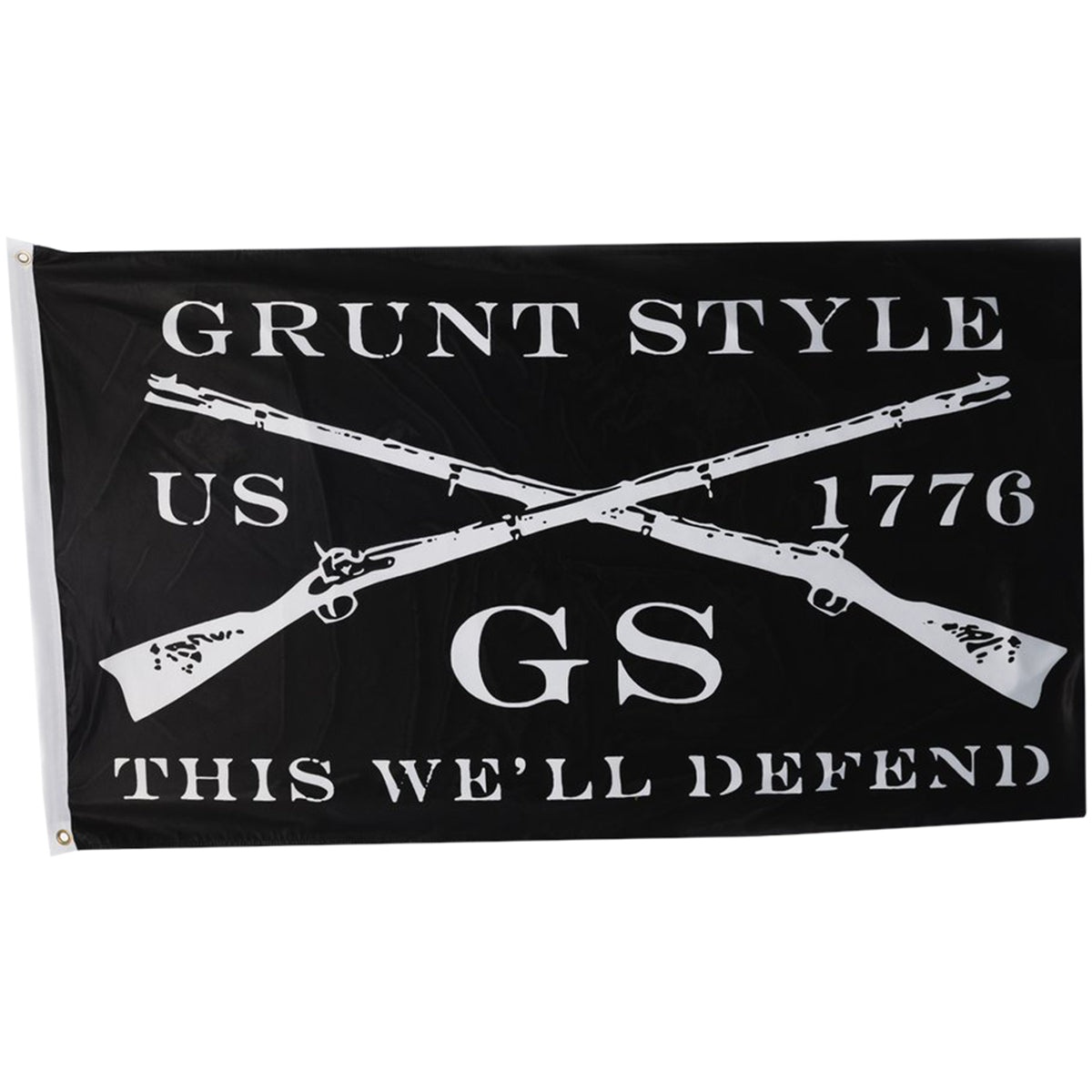 Grunt Style Logo This We'll Defend Flag - Black – Forza Sports