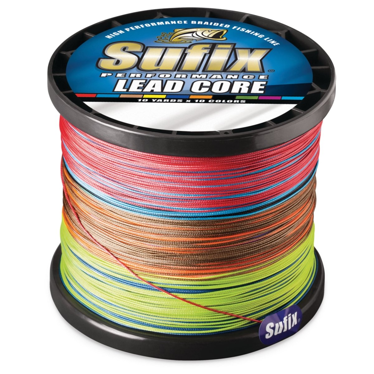 Sufix Performance Lead Core Fishing Line, 10-Color Sequence, 600 Yard ...