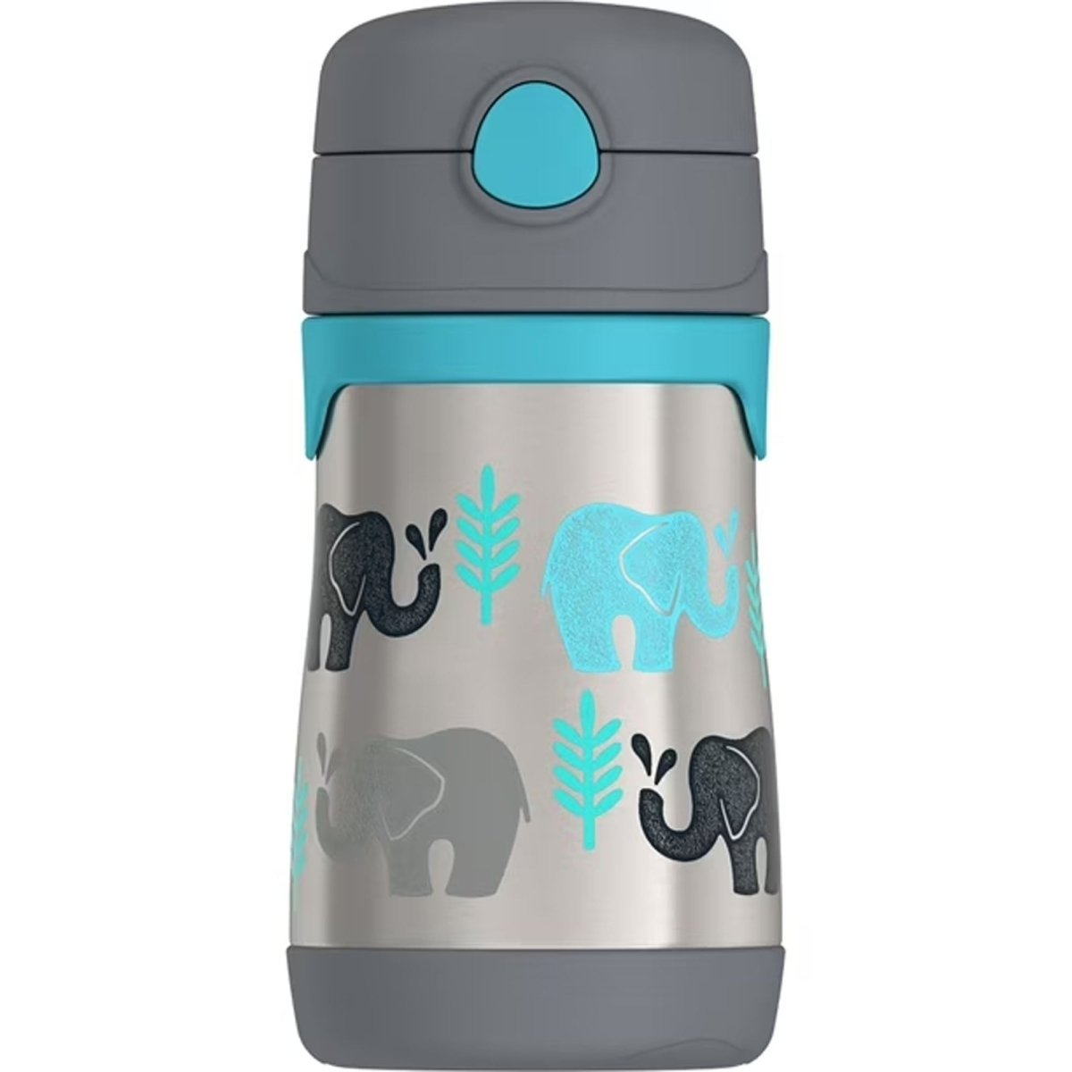 Thermo Kids 10 oz. Foogo Vaccum Insulated Stainless Steel Straw Bottle ...