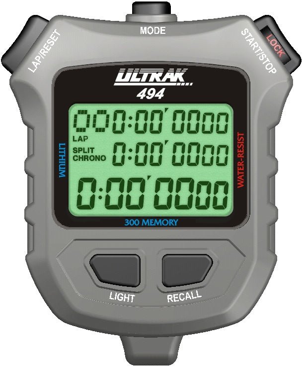 Ultrak 494-300 Dual Stopwatch with Electro Display – Forza Sports